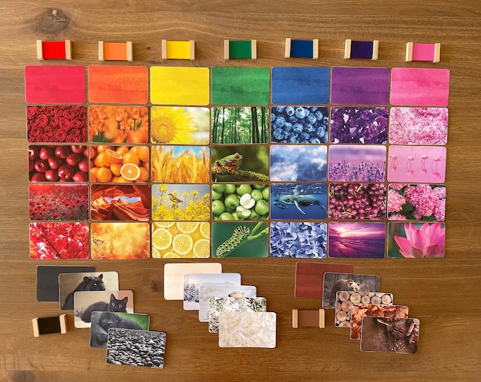 Toddler Color Matching Cards, Colors in Nature, Prek and Kinder ...