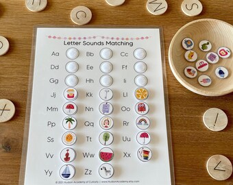 Beginning Sounds Matching Activity Alphabet Practice Letter - Etsy