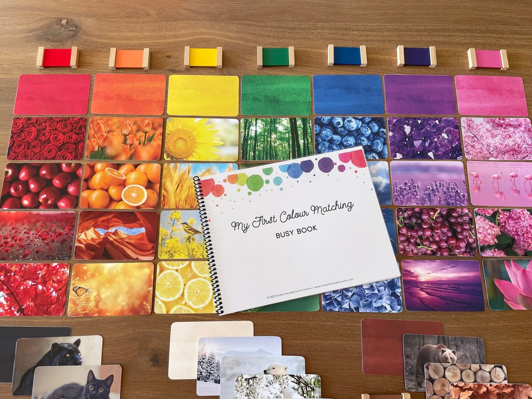 Toddler Color Matching Busy Book, Colors in Nature, Printable Busy Book ...