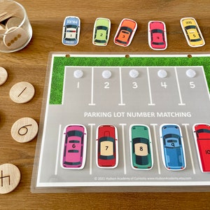 Toddler Busy Book Page, Parking Lot Number Matching, Things That Go ...