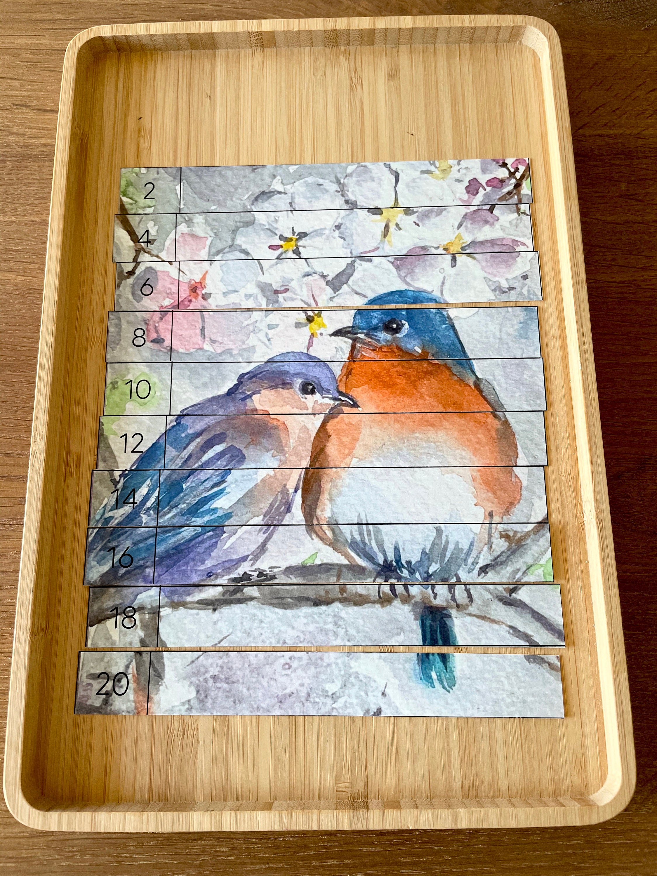 Animals Counting Puzzle Numbers and Counting Forest | Etsy