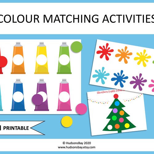Busy Book Printable Worksheet Matching Activities Toddler - Etsy