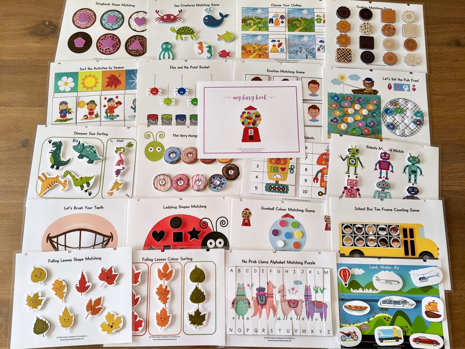 Toddler Busy Book Printable Busy Book File Folder Game - Etsy