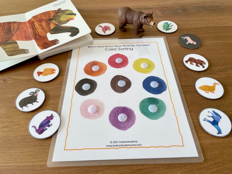 Toddler Busy Book Page Brown Bear Brown Bear What Do You See - Etsy Canada