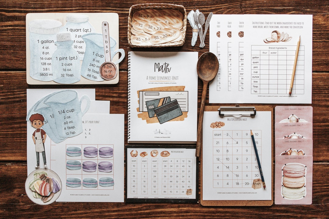 Home Economics Math Unit: Kitchen Conversions & Programming (digital ...