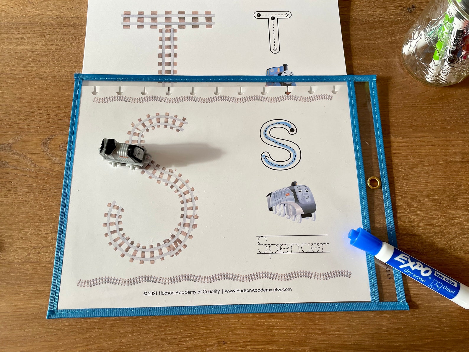 Thomas Trains Alphabet Letter Tracing Thomas and Friends - Etsy