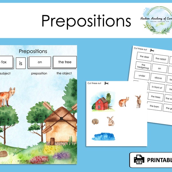 Montessori Parts of Speech - Etsy