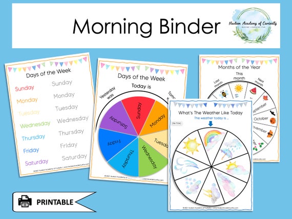 Morning Board Printable Circle Time Printable Morning | Etsy