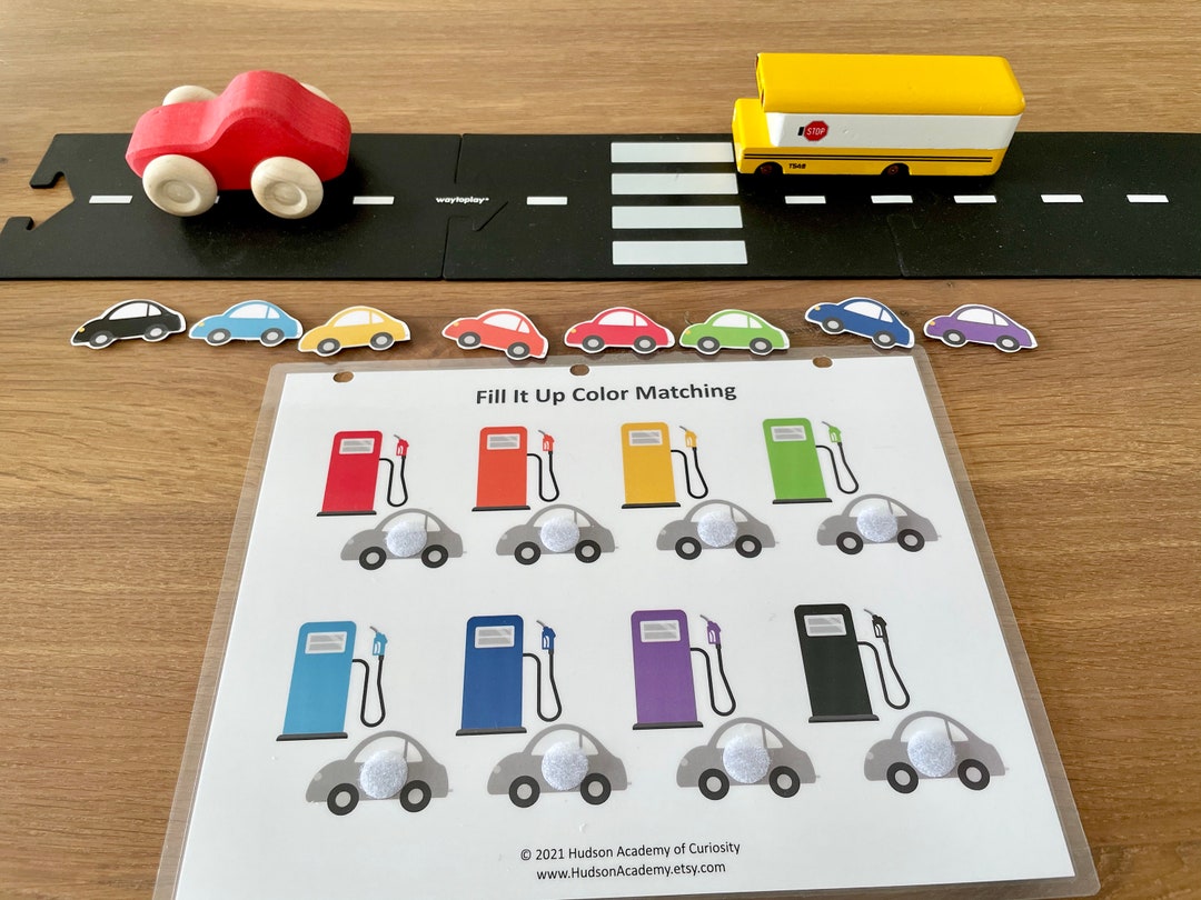 Toddler Car Color Matching Busy Book Page (digital Download) - Etsy