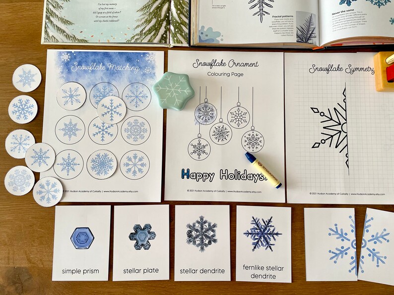 Snowflake Activity Pack: Winter Learning for Toddlers (PDF) - Etsy
