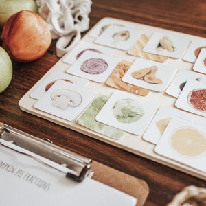 Fruit and Veggie Matching Cards, Fruit and Veggie Inside Out Matching ...