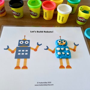Play Dough Activity Mats: Kids Learning Printable (digital Download) - Etsy