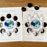 Phases of the Moon Craft,printable Moon Phases,moon Foldable Activity ...