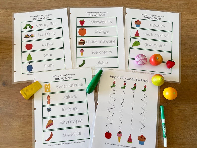 Toddler Busy Book the Very Hungry Caterpillar Alphabet - Etsy