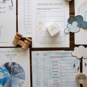Weather Themed Math Unit, Meteorology Unit, Telling Time, Roll and ...