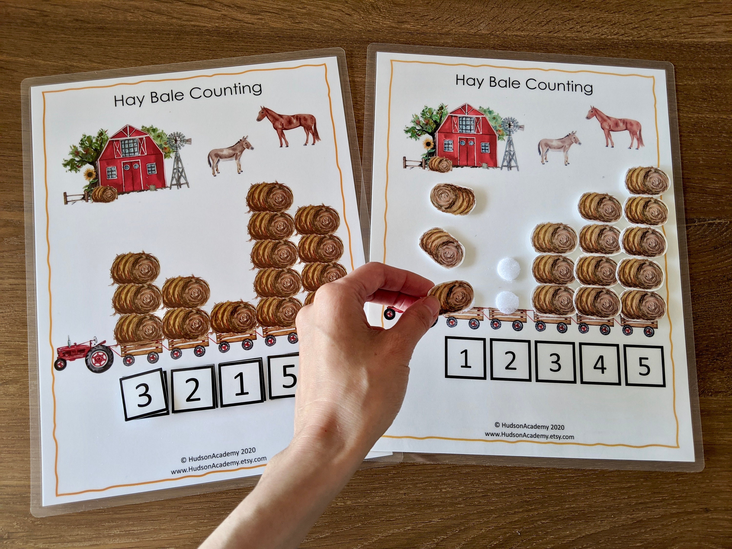 Pre-K Busy Book and Learning Binder Page Preschool Counting Printable ...