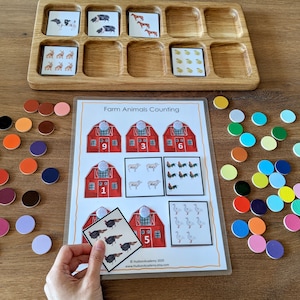 Farm Animals Busy Book, Busy Binder, Letter Tracing Worksheets, Toddler ...