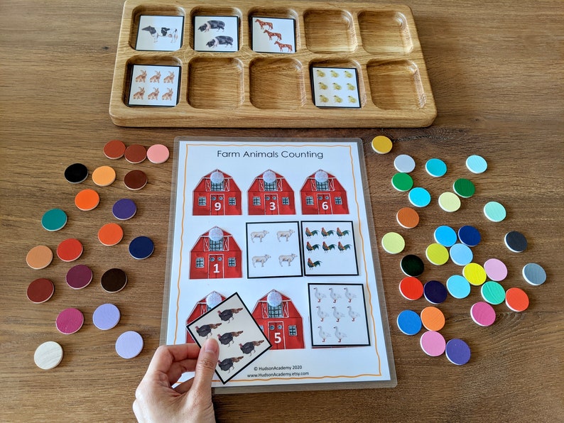 Farm Animals Busy Book Busy Binder Letter Tracing | Etsy Canada