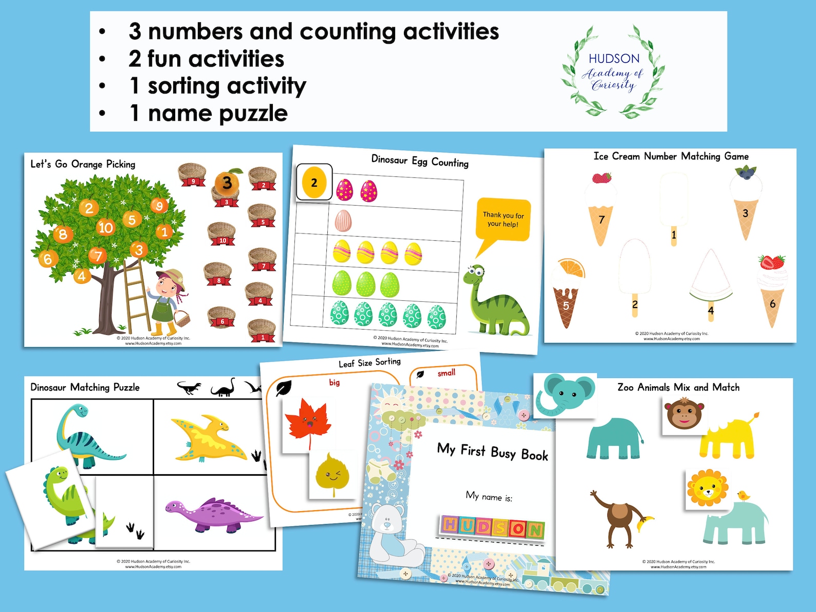 Toddler Busy Book Printable Busy Book File Folder Game - Etsy Canada