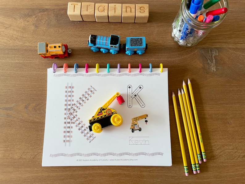 Thomas Trains Alphabet Letter Tracing Thomas and Friends - Etsy