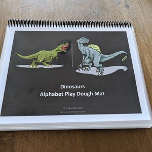 Dinosaur Play Dough Mats, Playdoh Alphabet Mat, Printable Tracing Mats ...