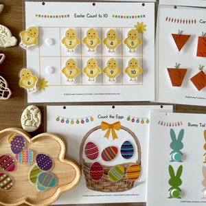 Easter Busy Book, Toddler Busy Book Bundle, Easter Basket Gift, Numbers ...
