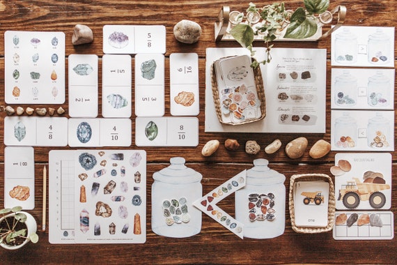 Geology Math Unit Gemstones Fractions and Decimals - Etsy