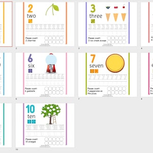 Counting and Numbers Play Dough Mats; Printable Play Dough Mats and ...