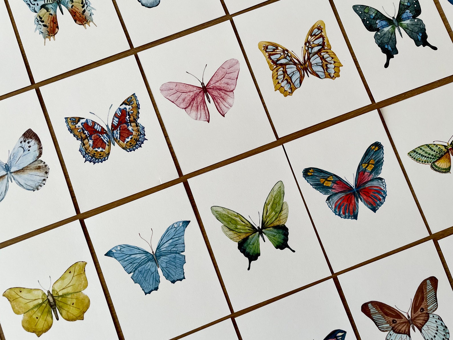 Butterfly Matching Cards, Montessori Materials Printable, Toddler ...