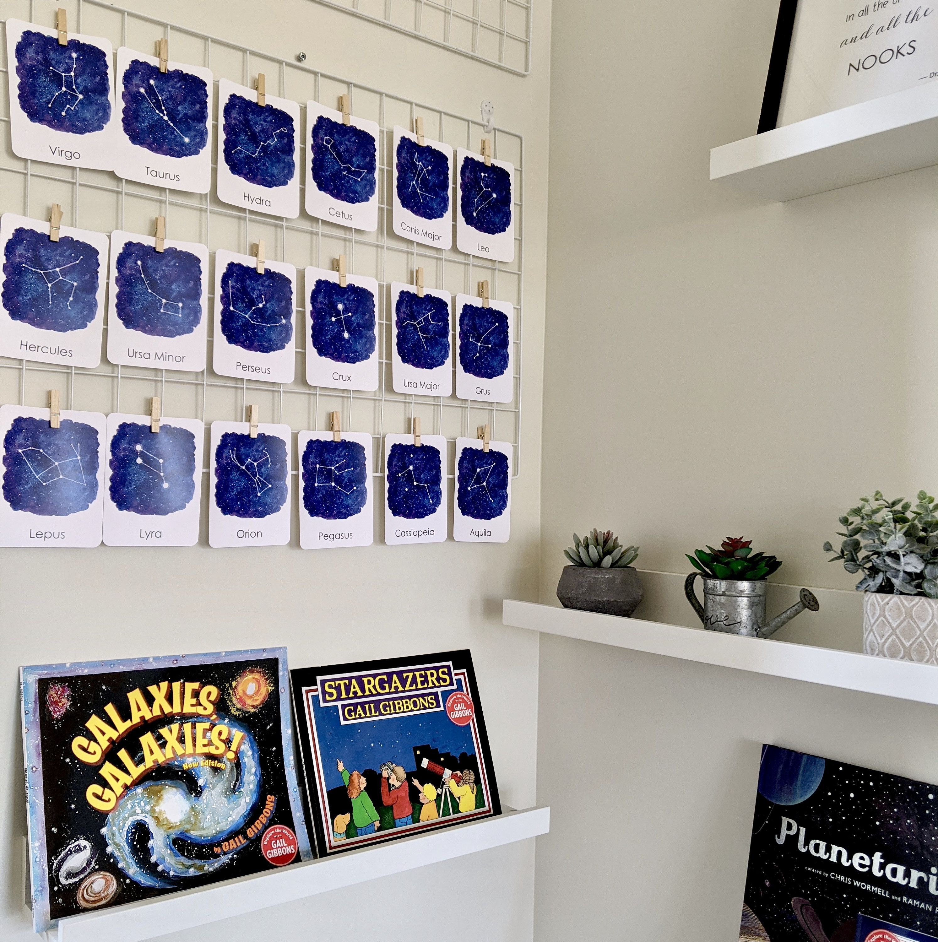 Constellations Astronomy Flashcards Montessori Three-part - Etsy Canada