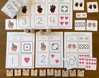 Printable Math Worksheet Missing Numbers Match for Toddler - Etsy