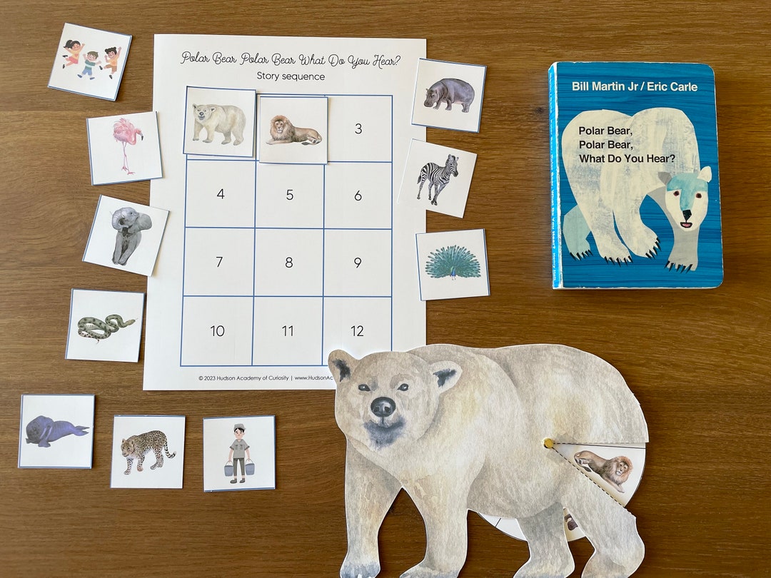 Polar Bear Busy Book Page: Eric Carle Story Wheel (PDF) - Etsy