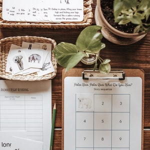 Zoology Themed Math Unit, Zoo Animals Busy Book, Telling-time, Animal ...