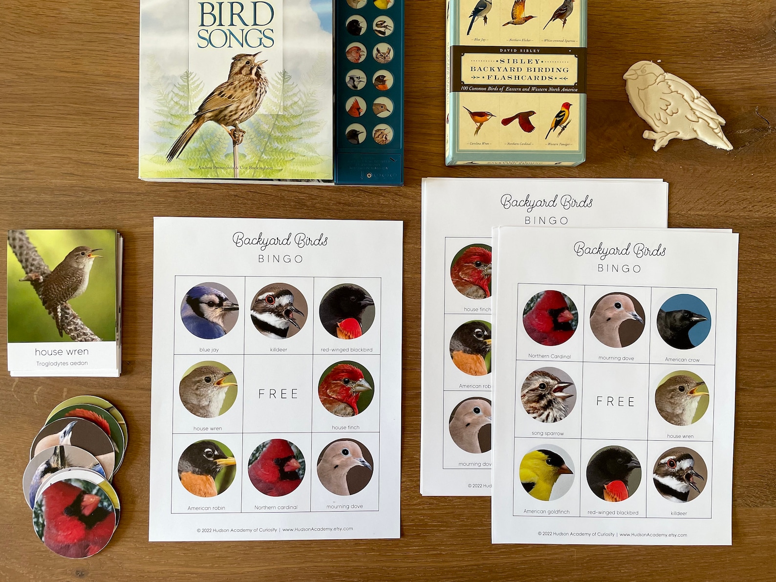 Backyard Birds Bingo Birds Bingo Game Nature Bingo | Etsy