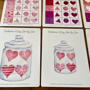 Valentine's Day Sorting Activities Bundle, Size Sorting, Color Sorting ...