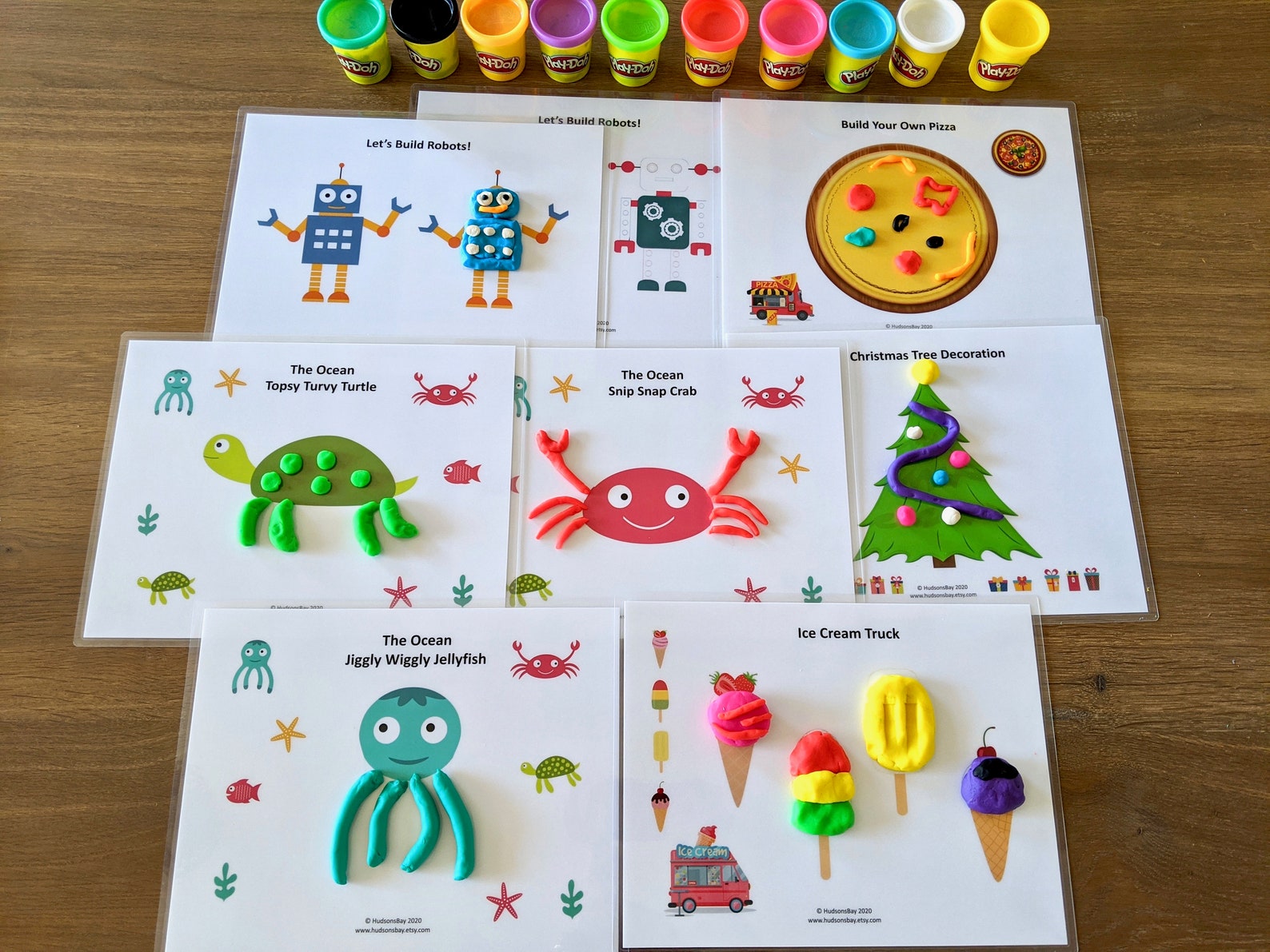 PLAY DOUGH ACTIVITY Mats, Gift for Kids, Busy Book Printable, Quiet ...