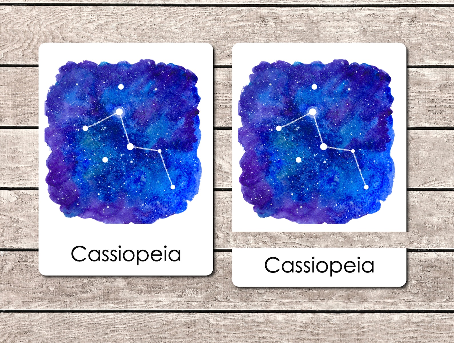Constellations Astronomy Flashcards Montessori Three-part - Etsy Canada