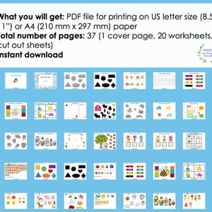 Toddler Busy Book, Printable Busy Book, File Folder Game, Learning ...