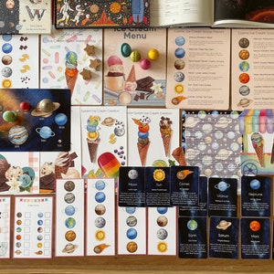 Solar System Printable PDF, Planets Ice Cream Parlor Pretend Play ...