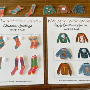 Christmas Activity Bundle: Winter Busy Book for Toddlers (PDF) - Etsy