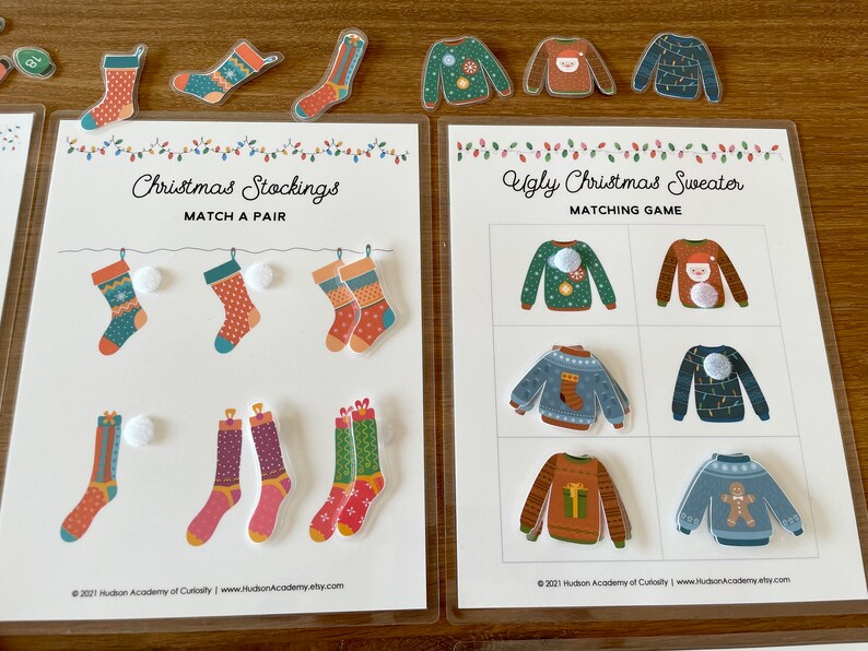 Christmas Activity Bundle: Winter Busy Book for Toddlers (PDF) - Etsy