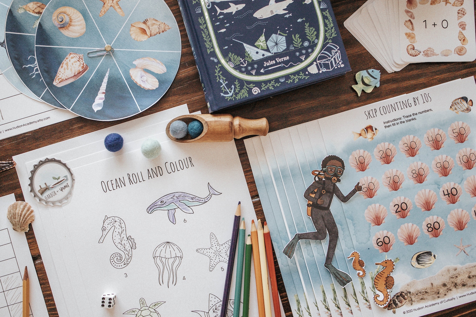 Ocean Math Unit Oceanography Counting and Skip Counting - Etsy