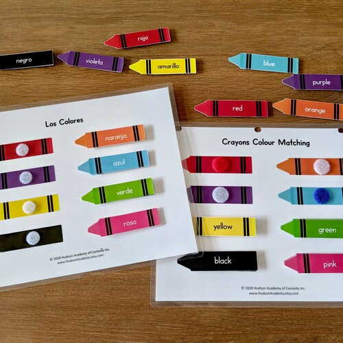 Spanish Busy Book Printable Worksheets Set Matching - Etsy