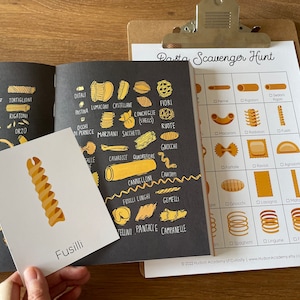 Pasta Shape Flashcards: Montessori Learning Materials (digital Download ...