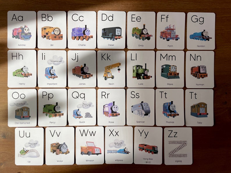 Buy Thomas Trains Alphabet Thomas Trains A-Z Alphabet Cards Online in ...