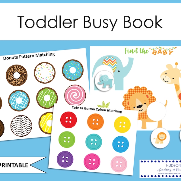 Toddler Busy Book - Etsy