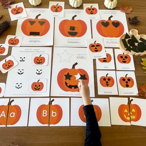 Halloween Jack-o-lantern Emotions Busy Book Bundle (digital Download ...