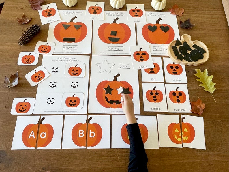 Halloween Jack-o-lantern Emotions Busy Book Bundle (digital Download ...