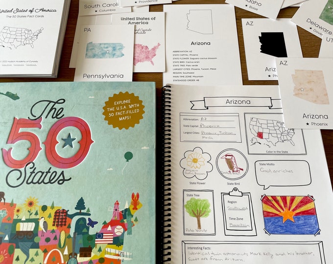 50 States Learning Pack - Etsy