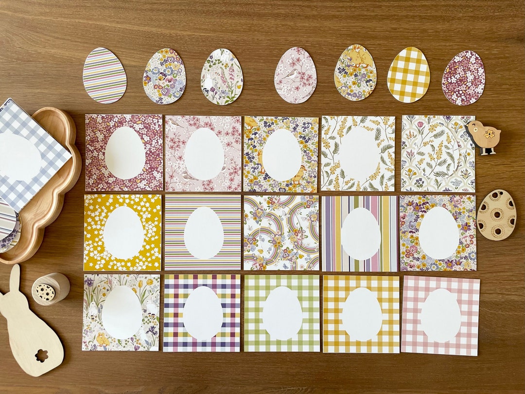 Easter Eggs Pattern Matching, Toddler Easter Busy Book, Easter Basket ...